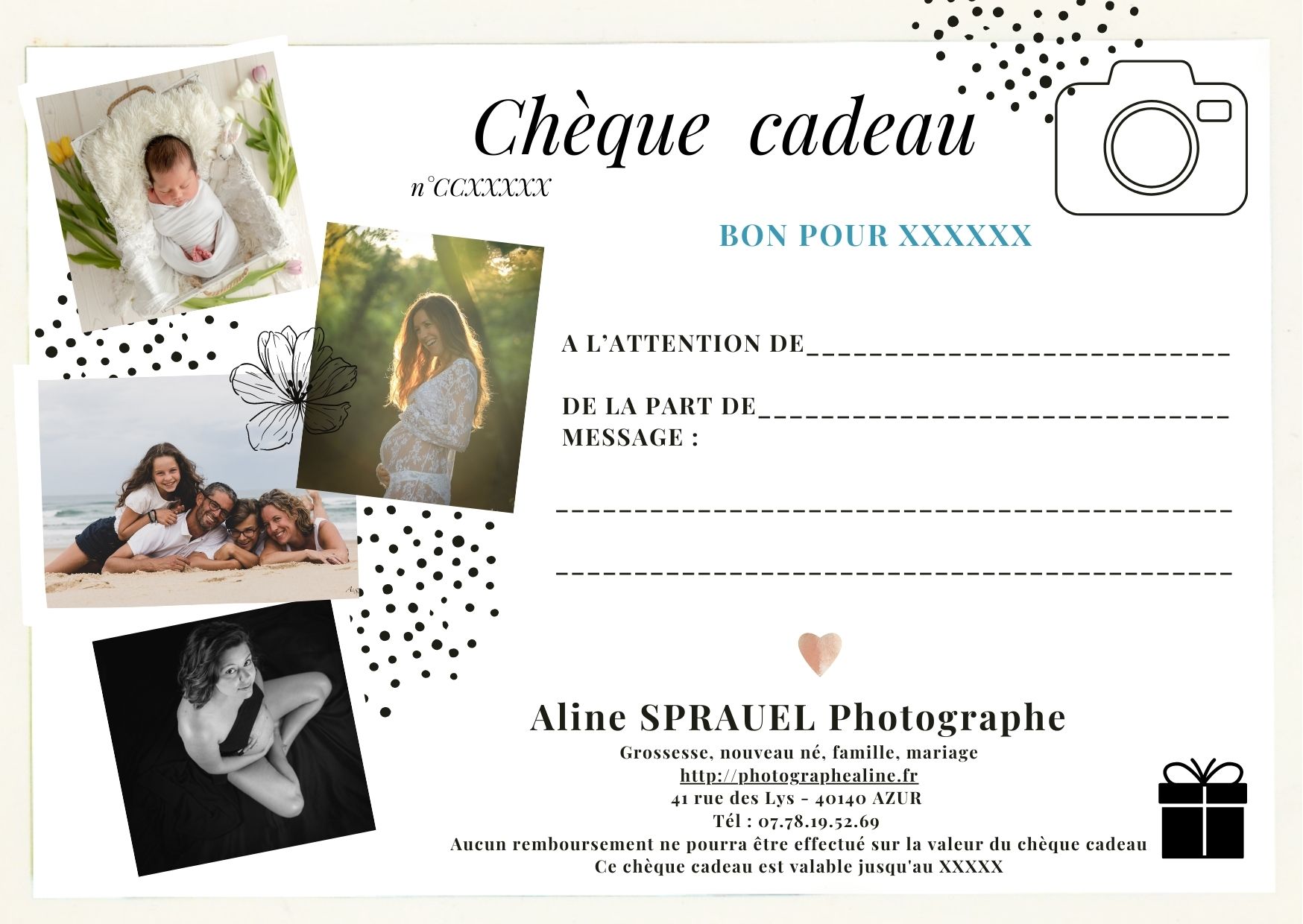 Photographe Landes | Bon cadeau photographe Landes